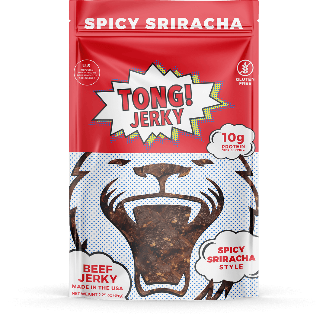 Sriracha Beef Jerky | Spicy Sriracha Beef Jerky | Tong Jerky – Tong ...